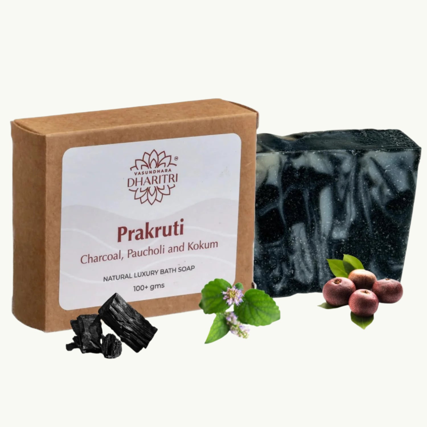 Buy Prakruti Soap - 100% Natural Charcoal, Patchouli & Kokum Dharitri